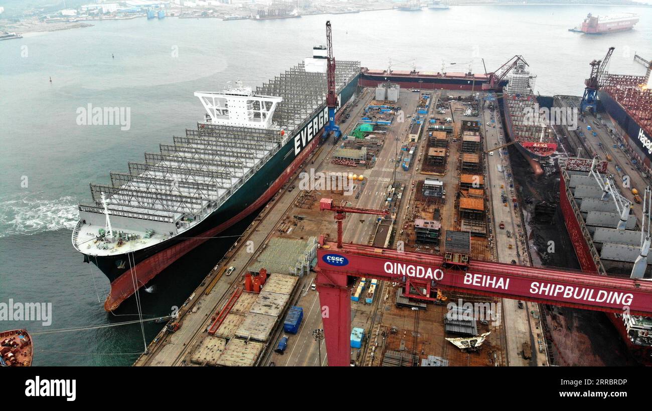 Aerial ever given suez canal hi-res stock photography and images - Alamy