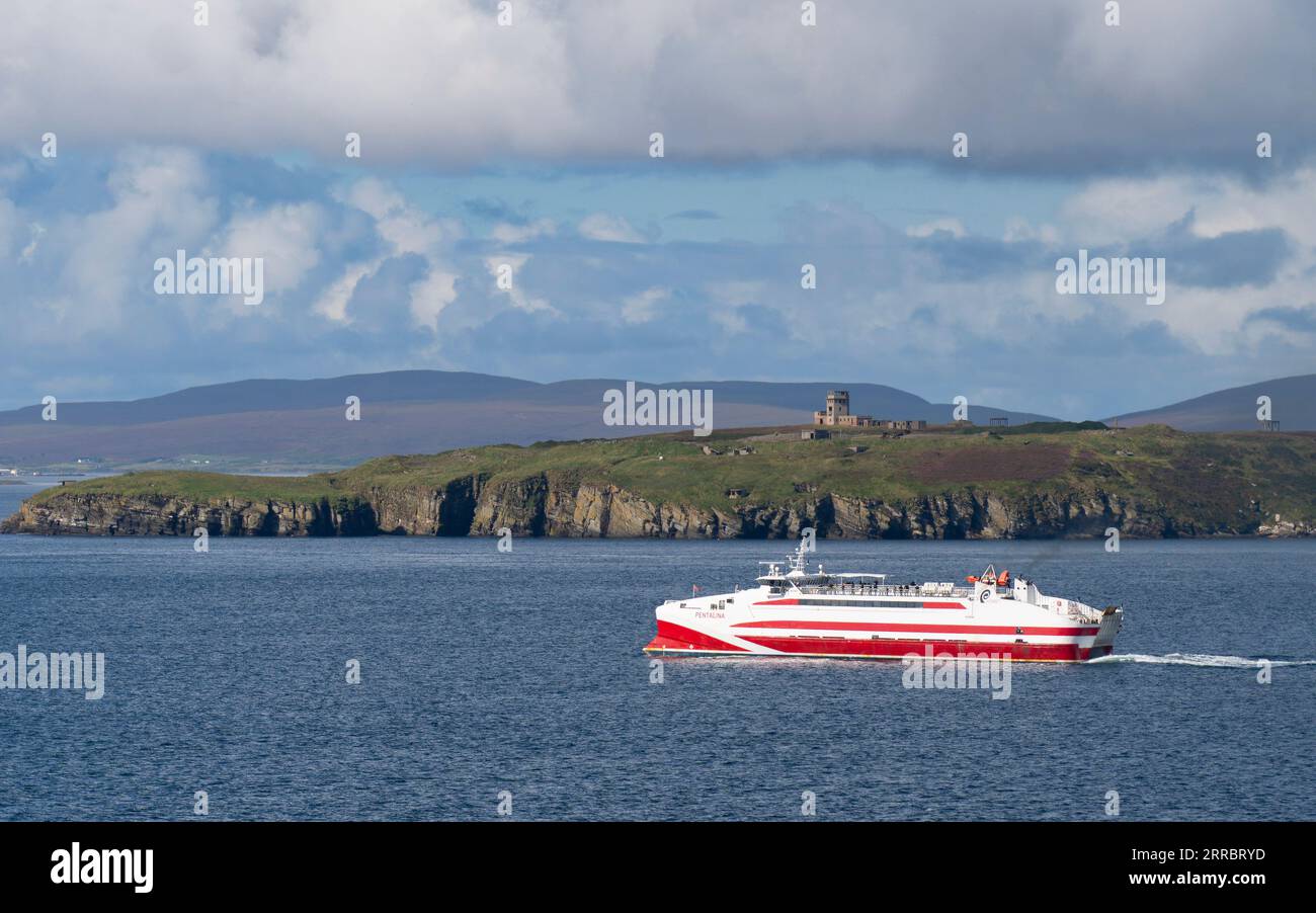 Pentland Ferry Pentalina after leaving St Margaret’s Hope yon Scapa ...