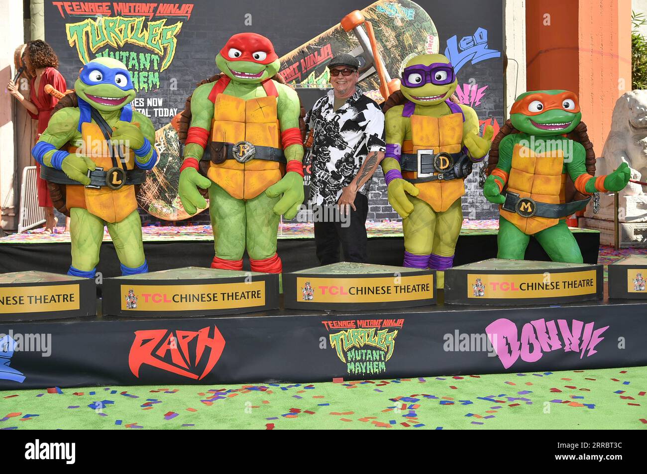 Teenage Mutant Ninja Turtles Leonardo, from left, Raphael, Donatello ...