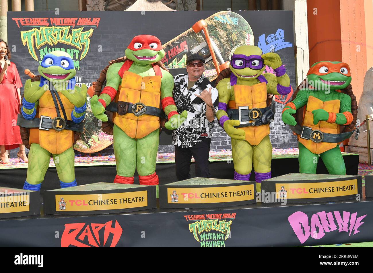 Teenage Mutant Ninja Turtles Leonardo, from left, Raphael, Donatello ...