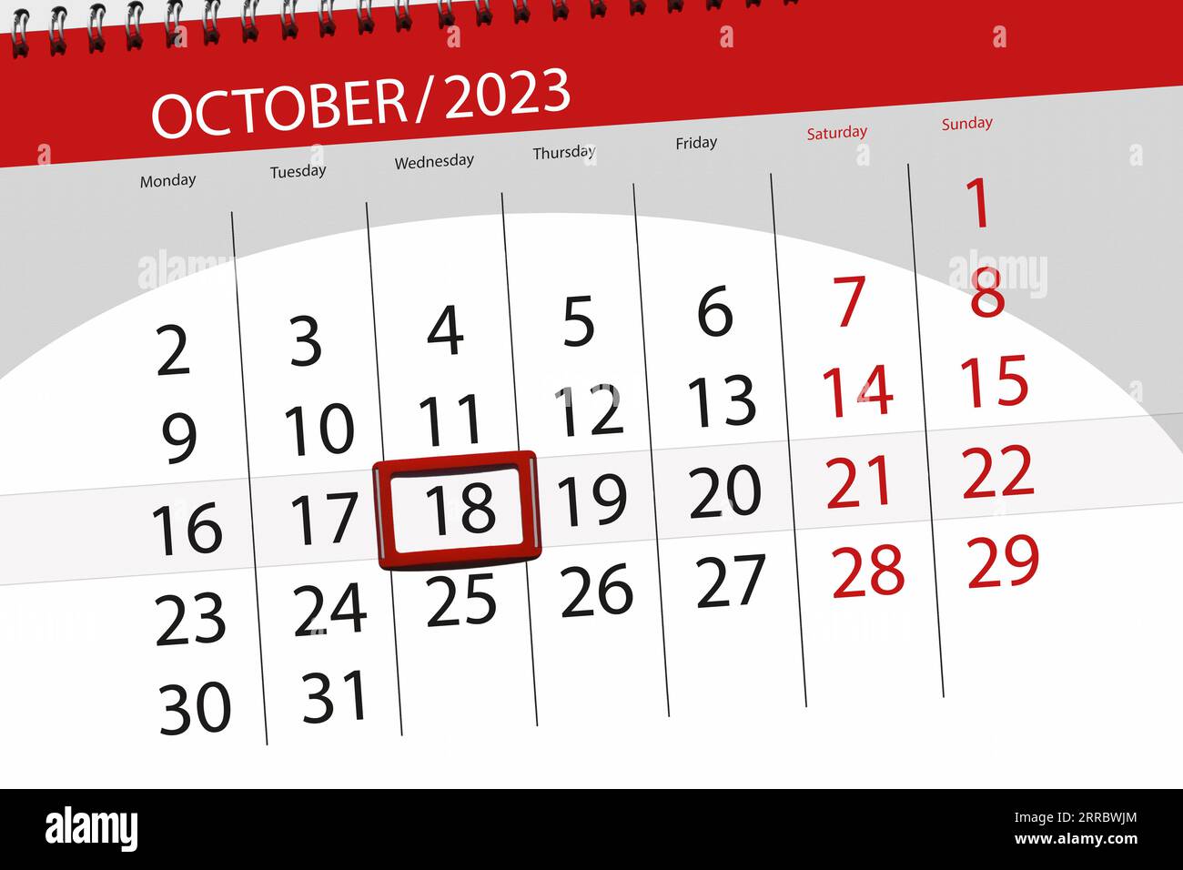 Calendar 2023, deadline, day, month, page, organizer, date, October ...