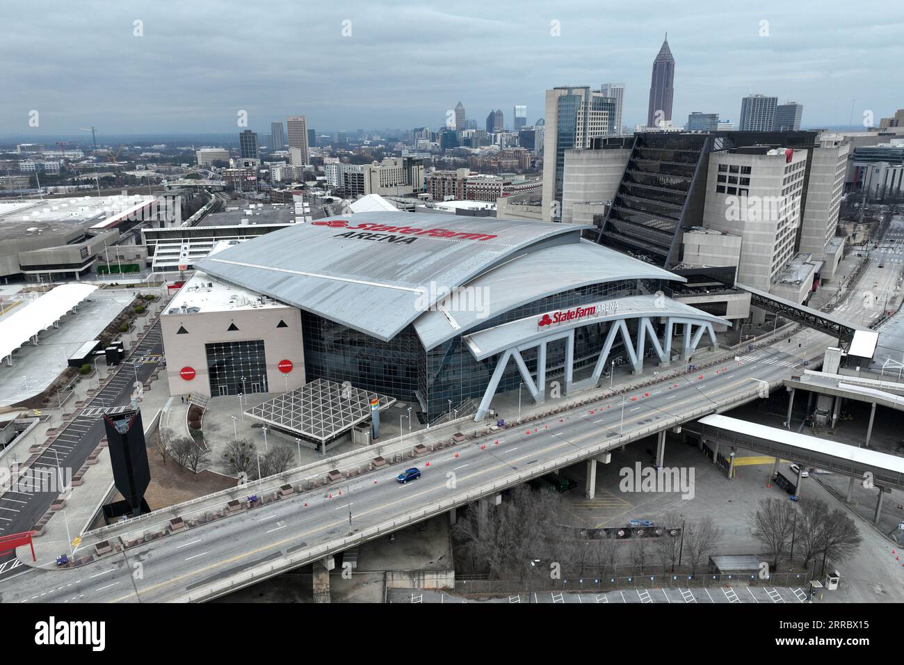 Atlanta, United States. 29th Jan, 2023. A general overall aerial view ...