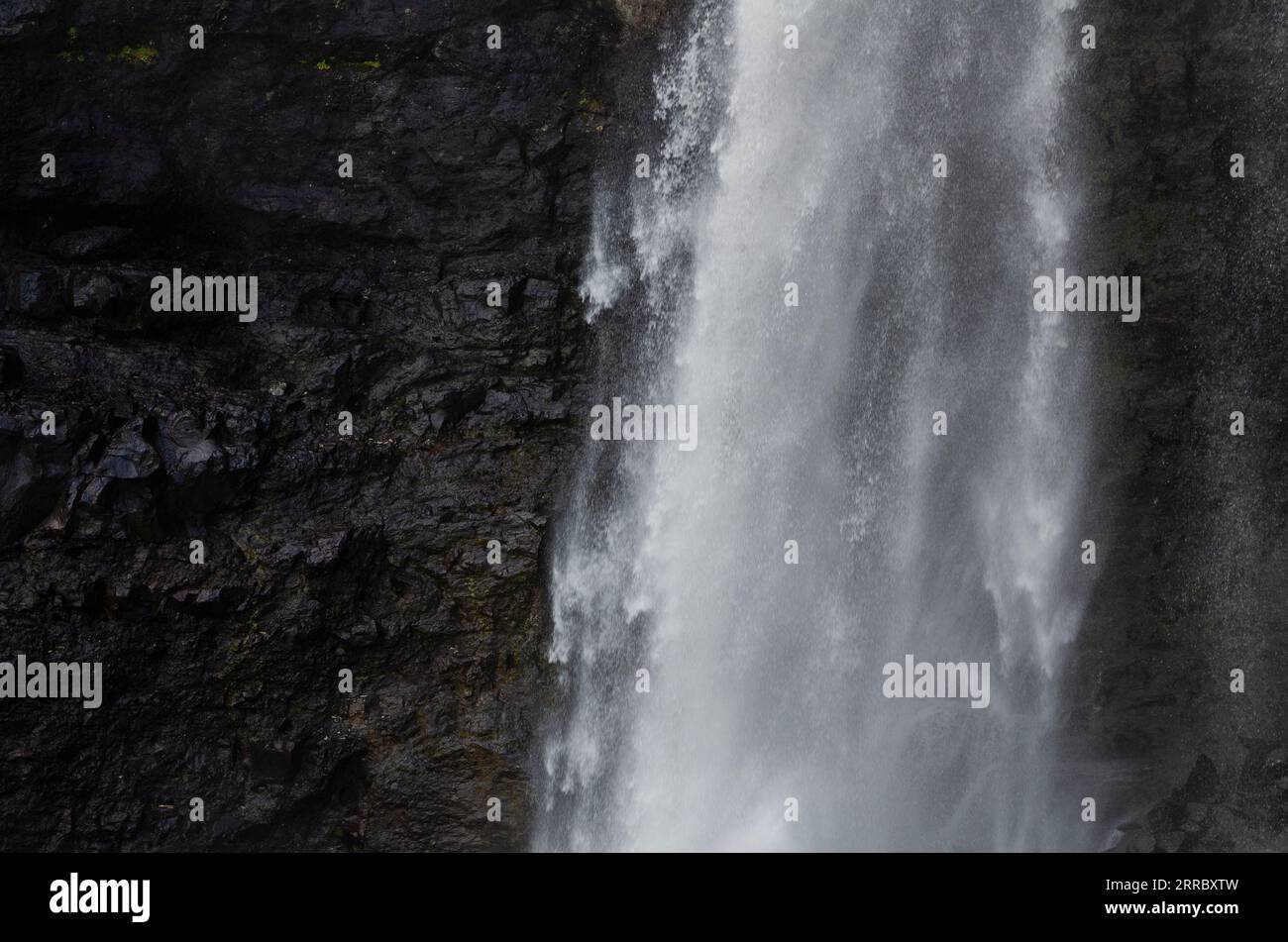 Jets of water plummet from Fossa, the Faroe Islands largest set of ...