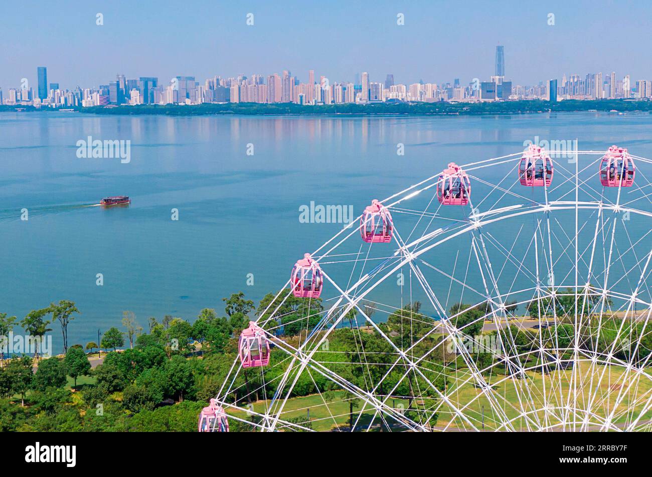 Aerial view wuhan city lake hi-res stock photography and images - Alamy