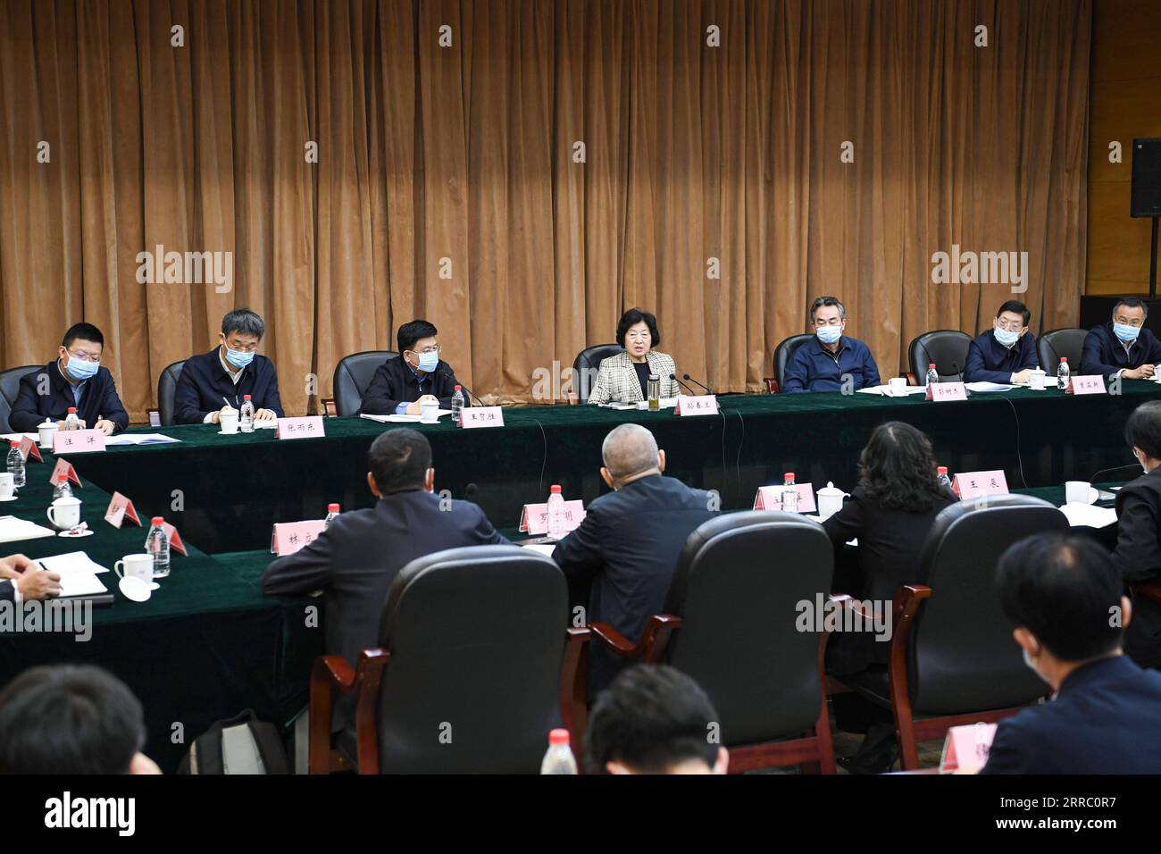 211011 -- BEIJING, Oct. 11, 2021 -- Chinese Vice Premier Sun Chunlan ...