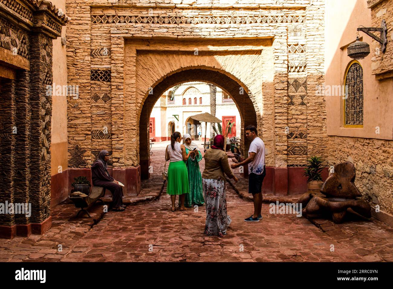 Agadir, Morocco - August 21, 2023 The new medina of Agadir, Coco ...