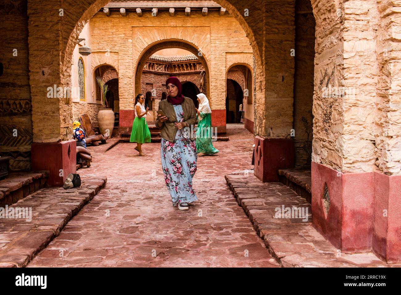 Agadir, Morocco - August 21, 2023 The new medina of Agadir, Coco ...