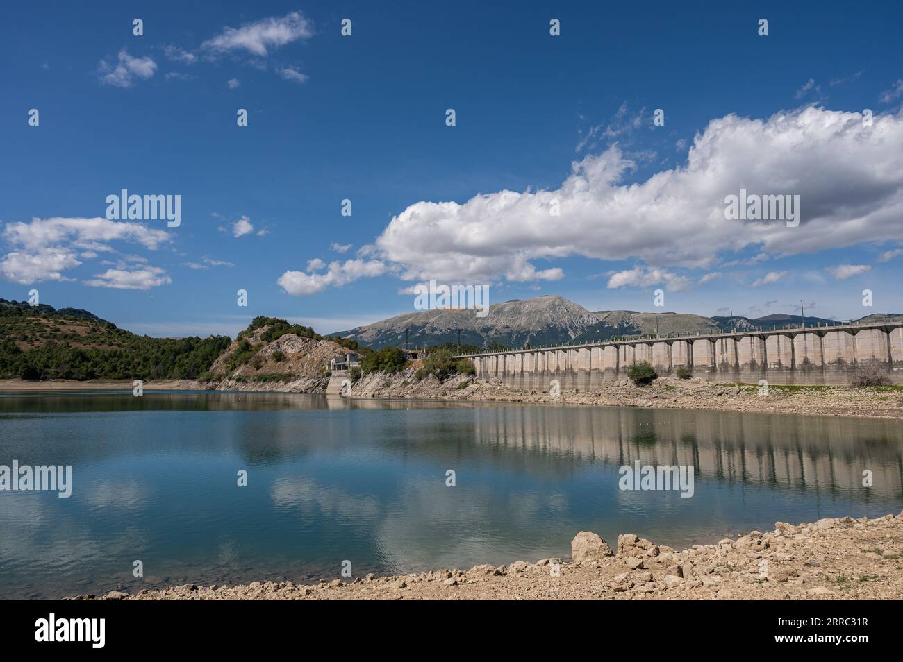 The Montagna Spaccata lake is a small artificial lake on the southern ...