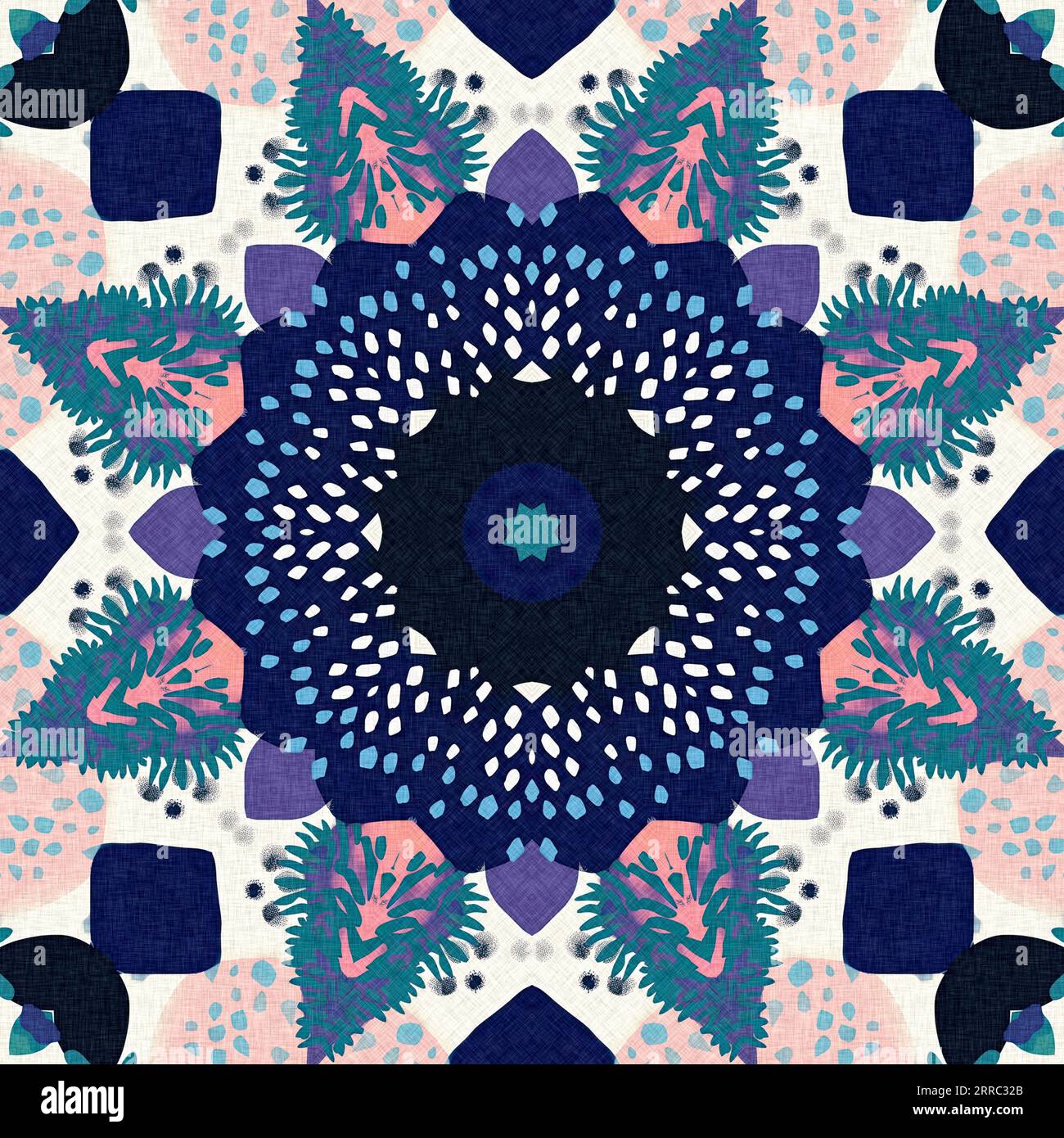 Modern patchwork grid pattern with fabric effect design. Seamless ...
