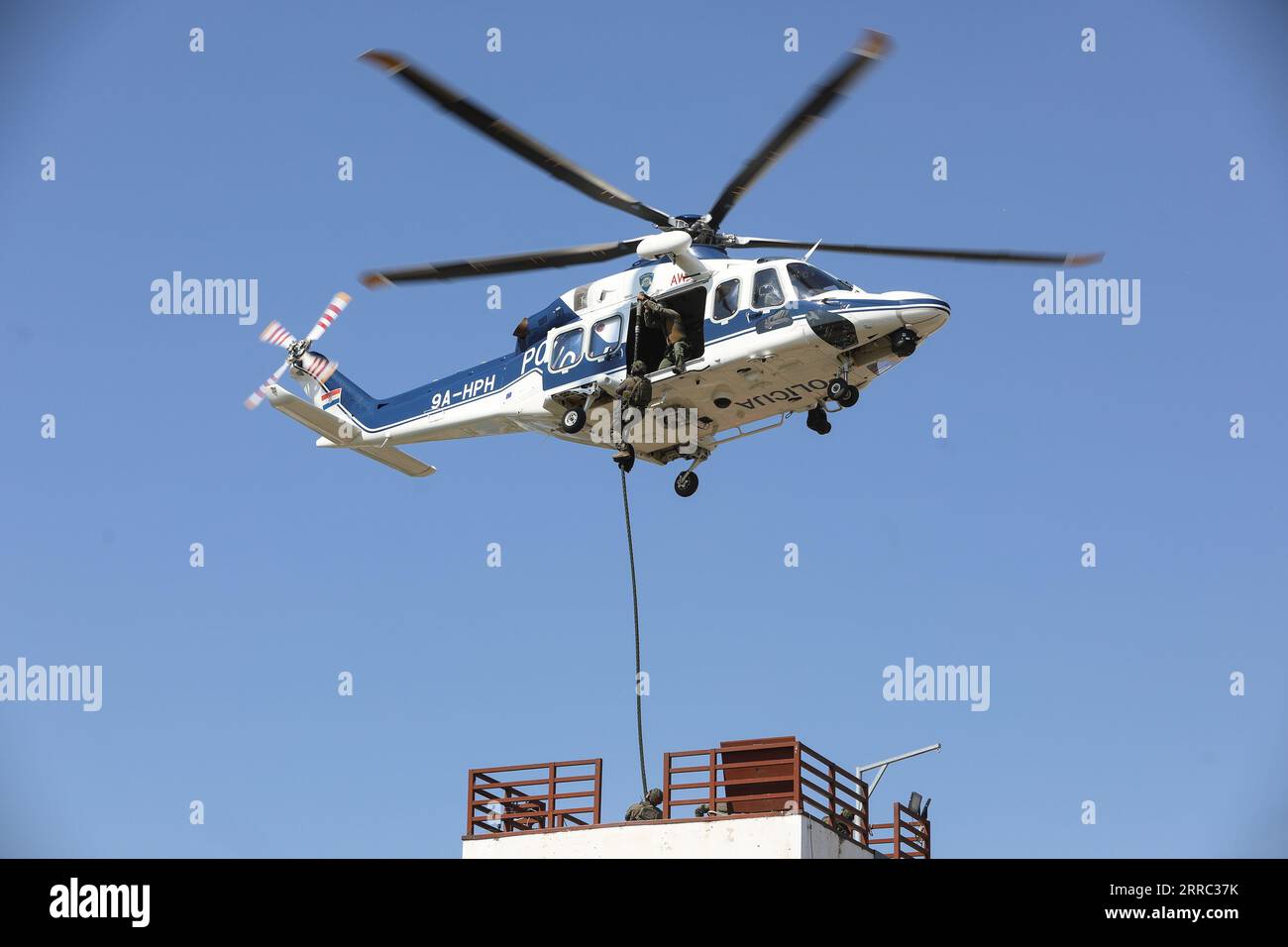 Zagreb, Croatia. 07th Sep, 2023. Demonstration exercise of special ...