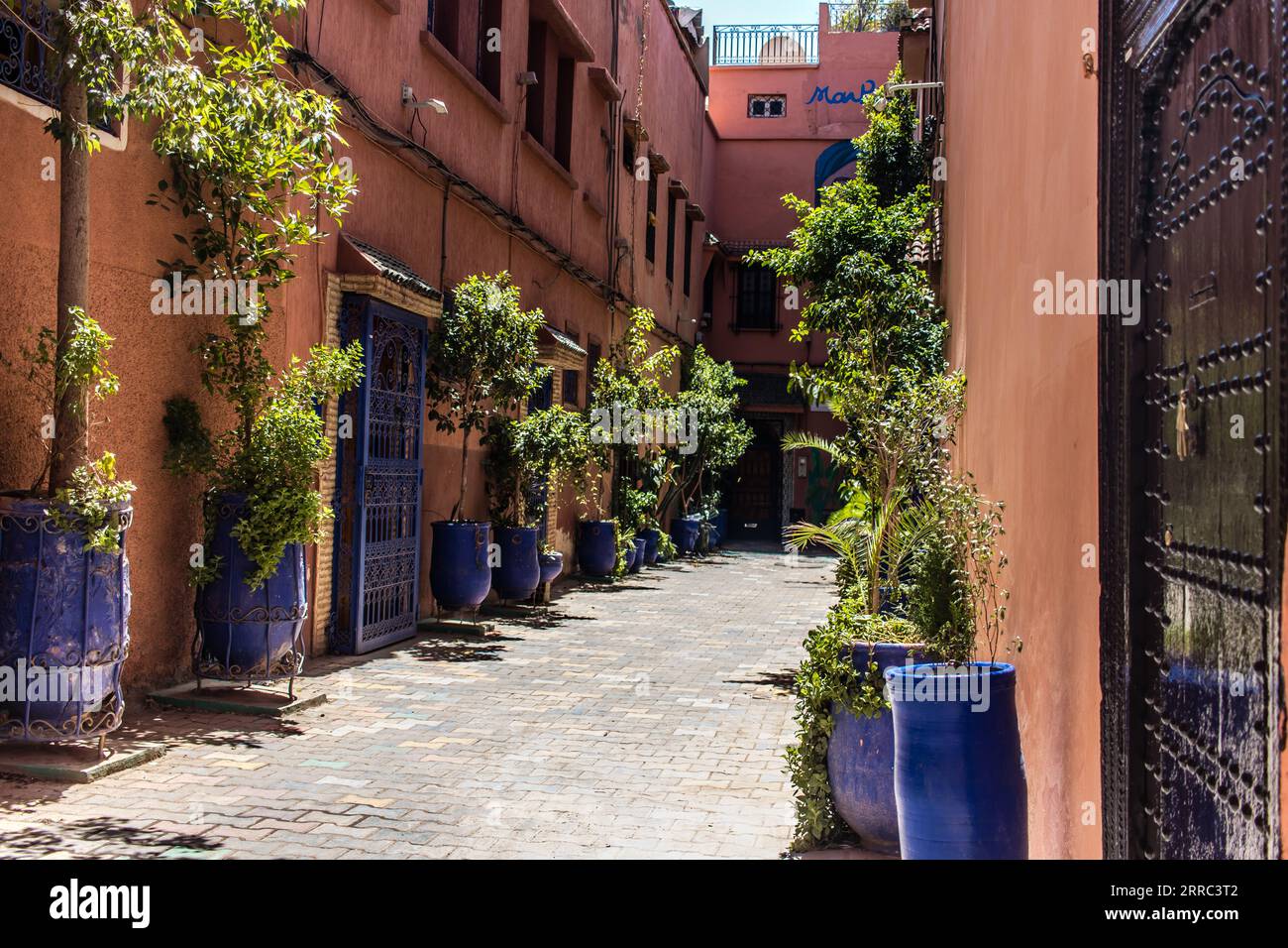 Marrakech, Morocco - August 25, 2023 Medina of Marrakech, medieval ...
