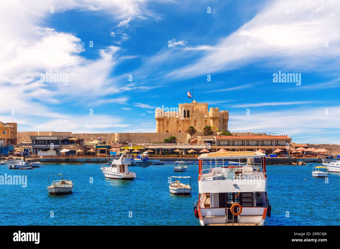 The Fort of Qaitbay, fortress built on the exact site of the famous ...