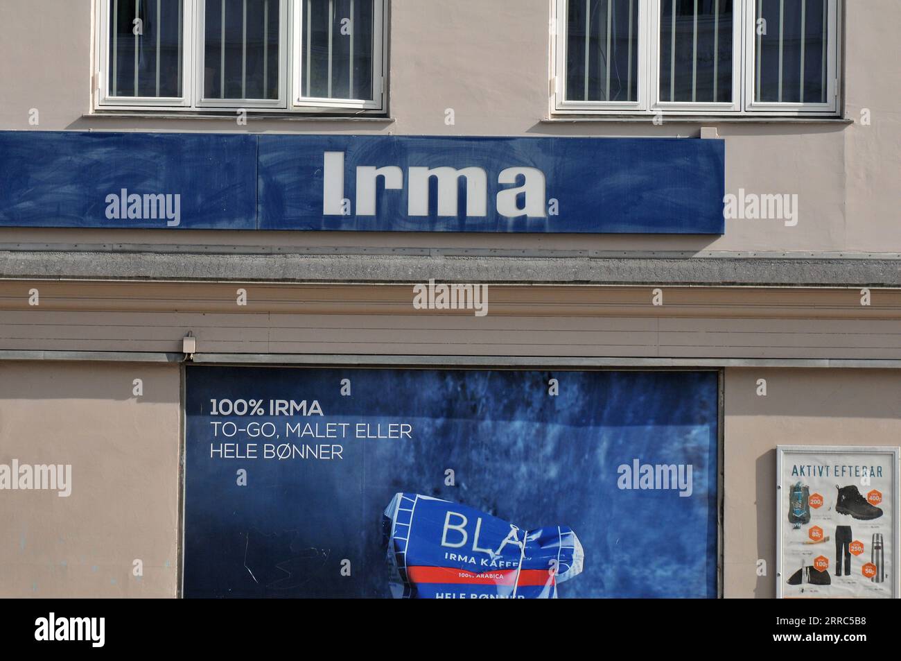 Copenhagen/Denmark/07 September 2023/.Irma grocerys store in enetr city ...