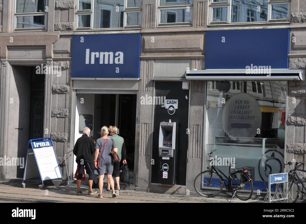 Copenhagen/Denmark/07 September 2023/.Irma grocerys store in enetr city ...