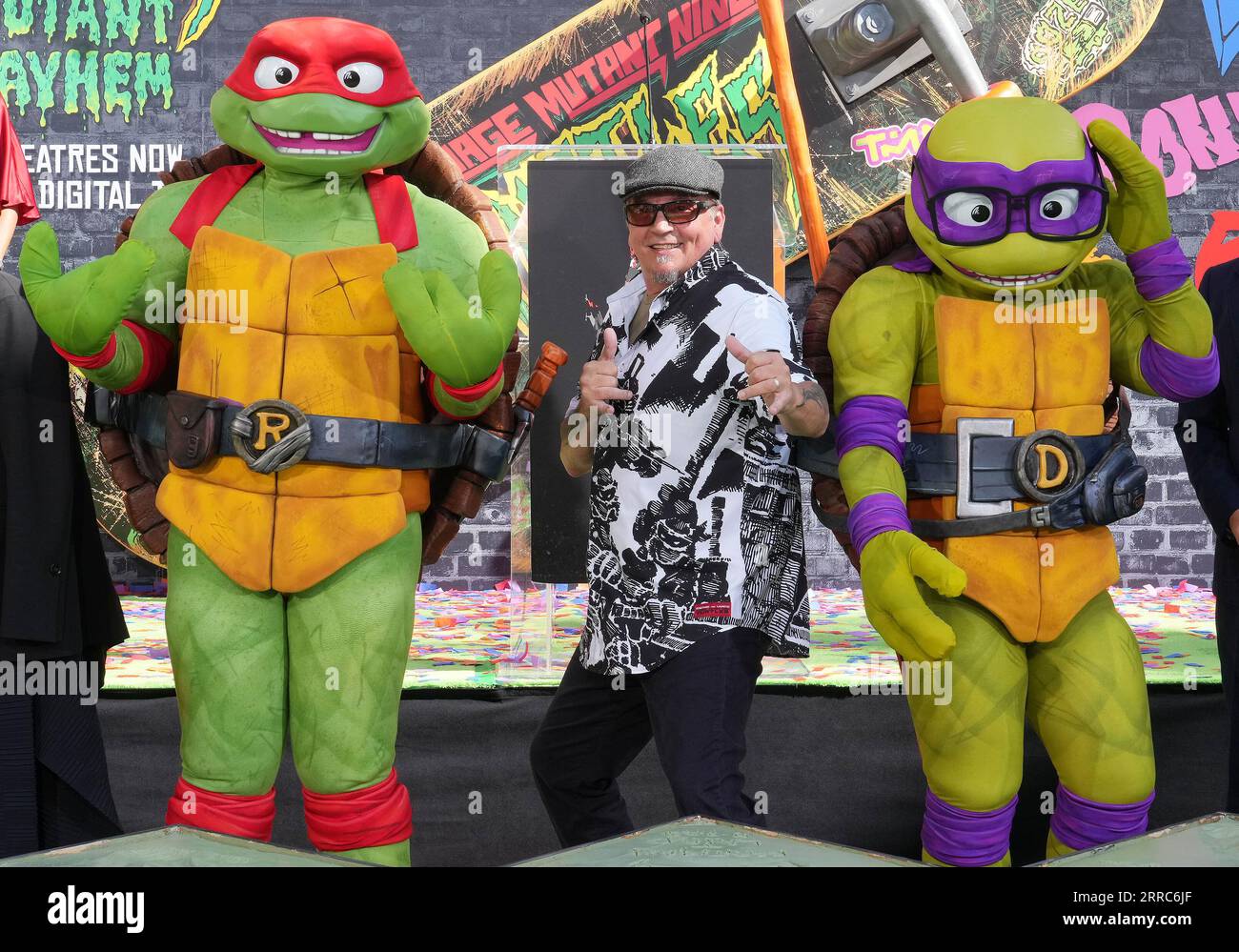 Los Angeles, USA. 07th Sep, 2023. (L-R) Raphael, TMNT Creator Kevin ...
