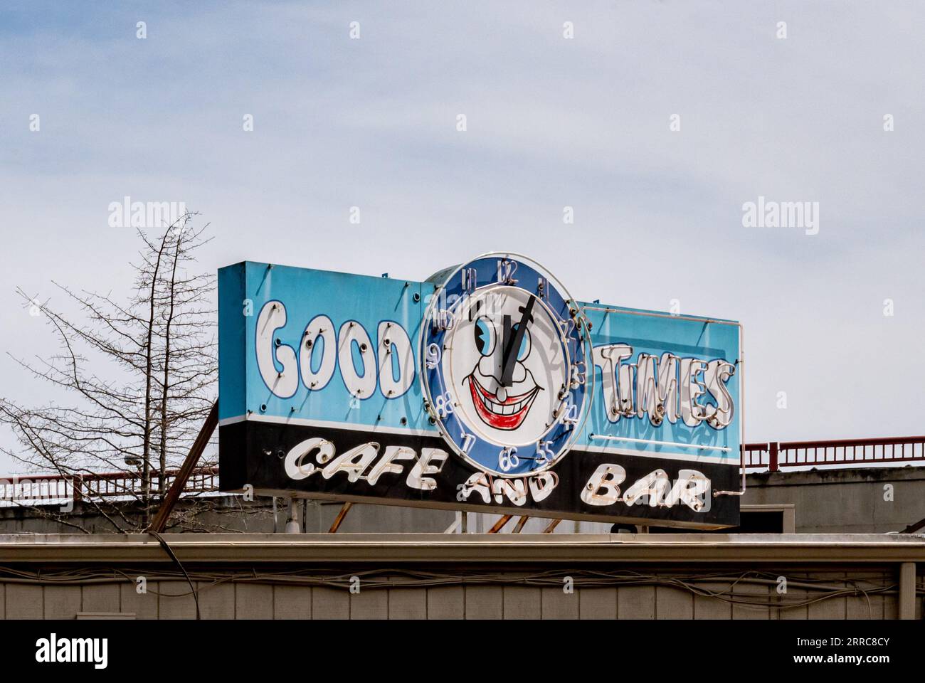 Good Times Cafe and Bar, Oregon Stock Photo - Alamy