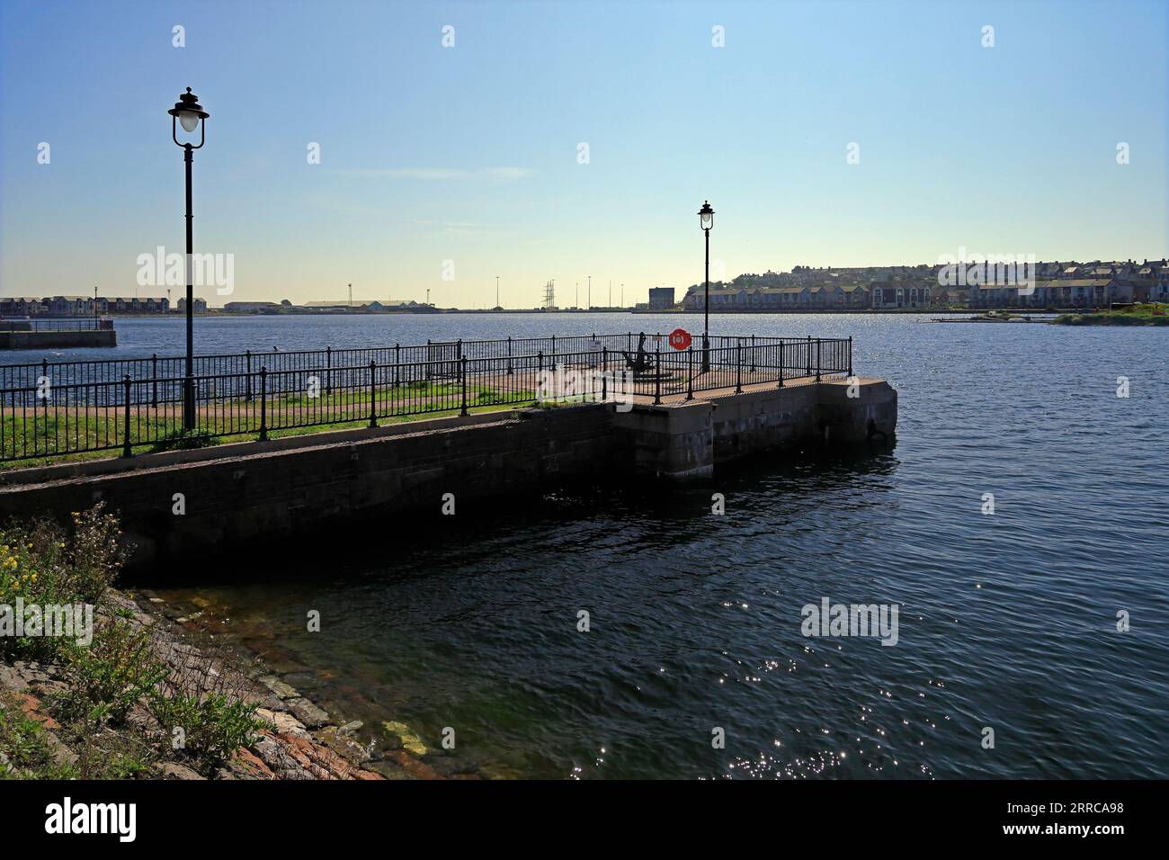 The preserved Old Docks, Barry Island Sept 2023. cym Stock Photo - Alamy