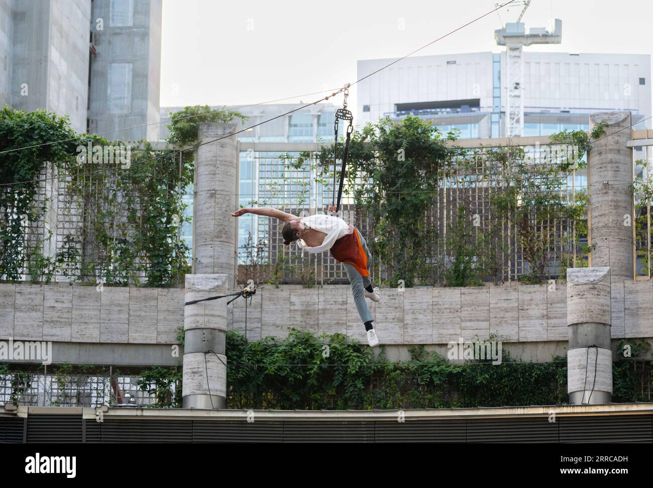 EDITORIAL USE ONLY Performers take part in Dinner for All, an immersive ...