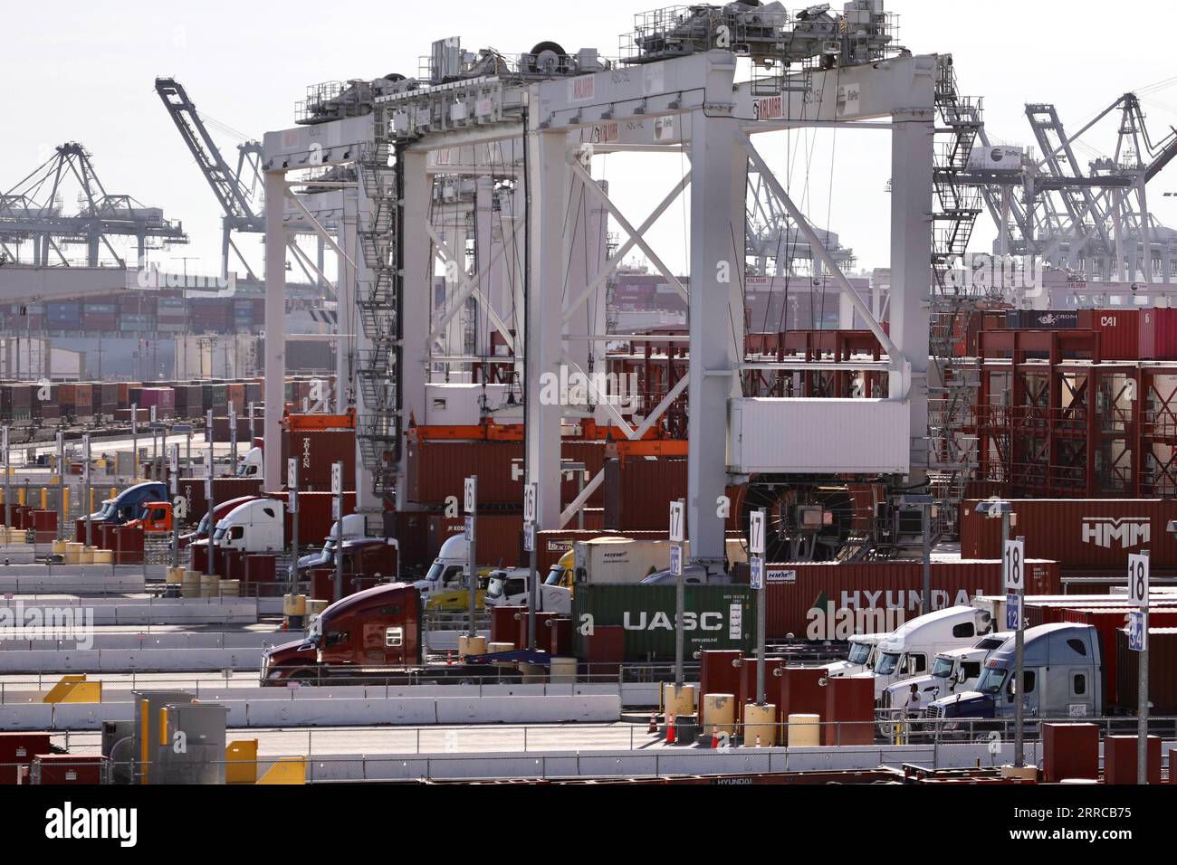 Long beach port congestion hi-res stock photography and images - Alamy