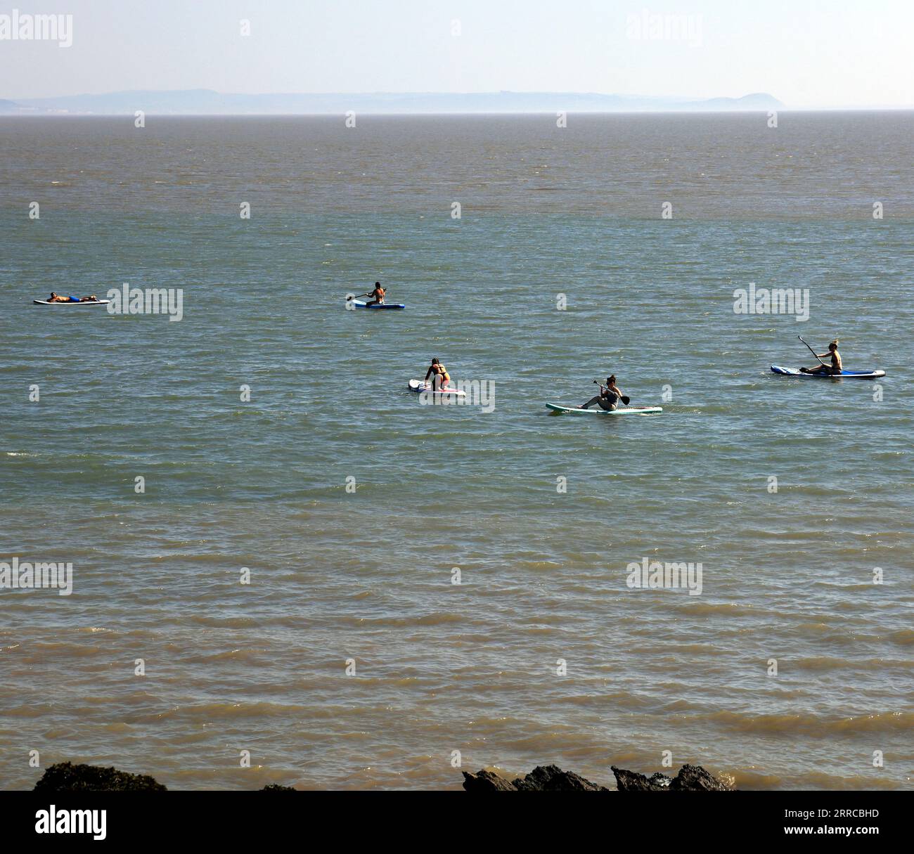 Paddle boarding at Jackson's Bay, Barry Island Hottest day of the year ...