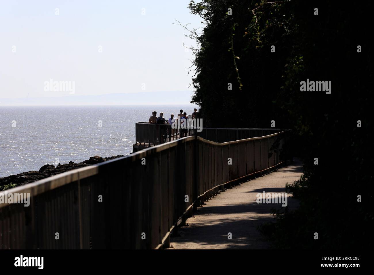 Walkway around the cliff to Whitmore Bay from Jackson's Bay, Barry ...