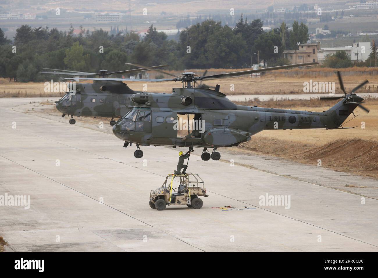 211031 -- BEKAA LEBANON, Oct. 31, 2021 -- Military maneuvers are ...