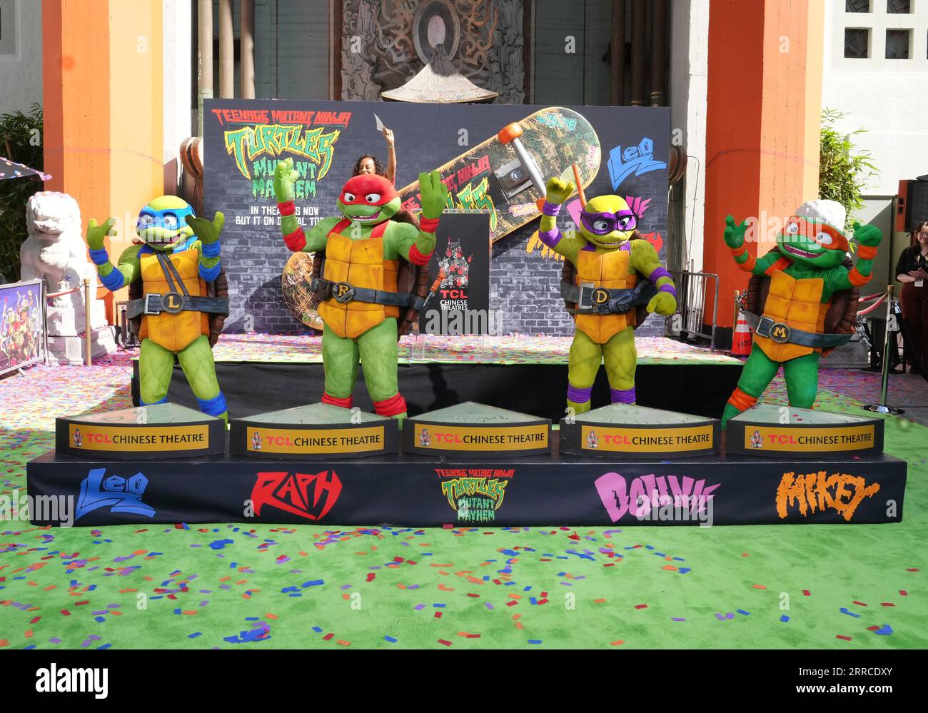 Los Angeles, USA. 07th Sep, 2023. (L-R) TMNT - Leonardo, Raphael ...