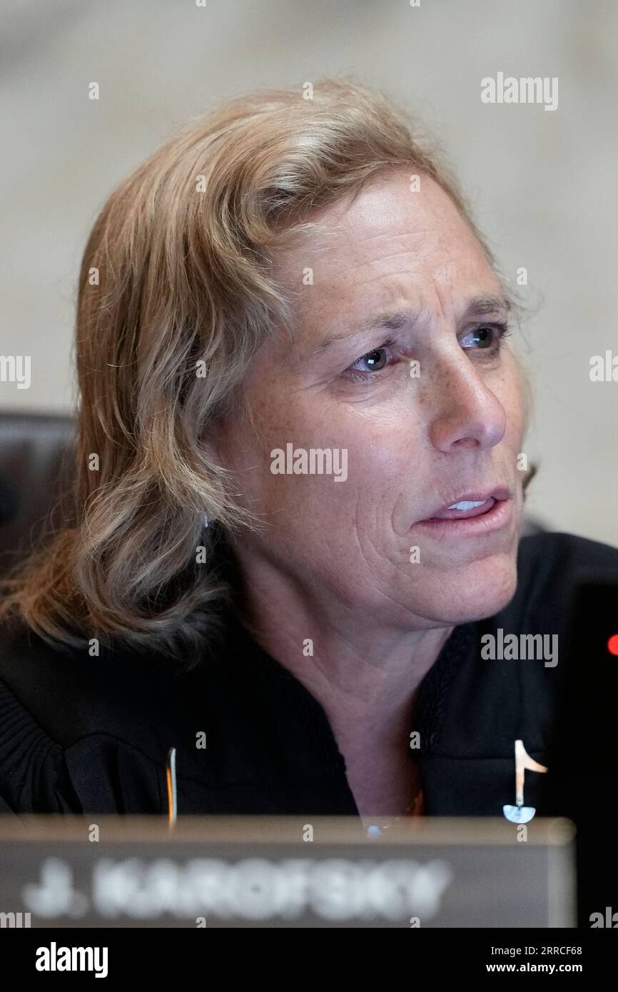 Wisconsin Supreme Court Justice Jill J. Karofsky is seen during a ...