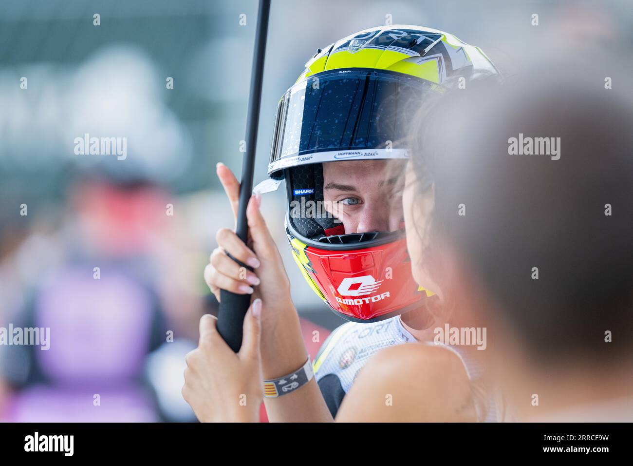 Barcelona, Spain. 3 Sep, 2023 Race day.Moto 2 Filip Salac (12) of ...