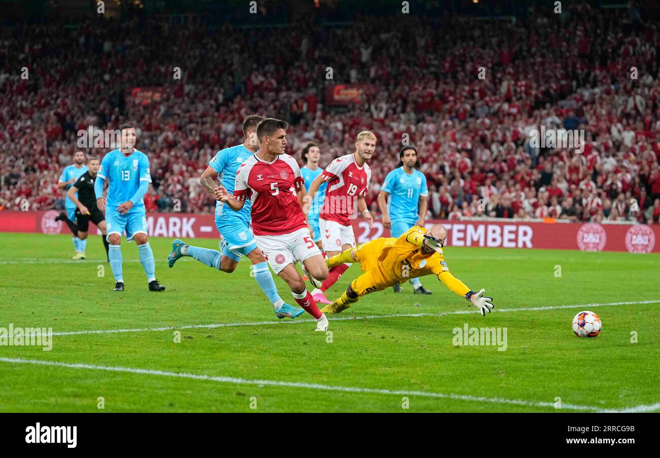 Parken, Copenhagen, Denmark. 07th Sep, 2023. Joakim MÃ¦hle (Denmark ...