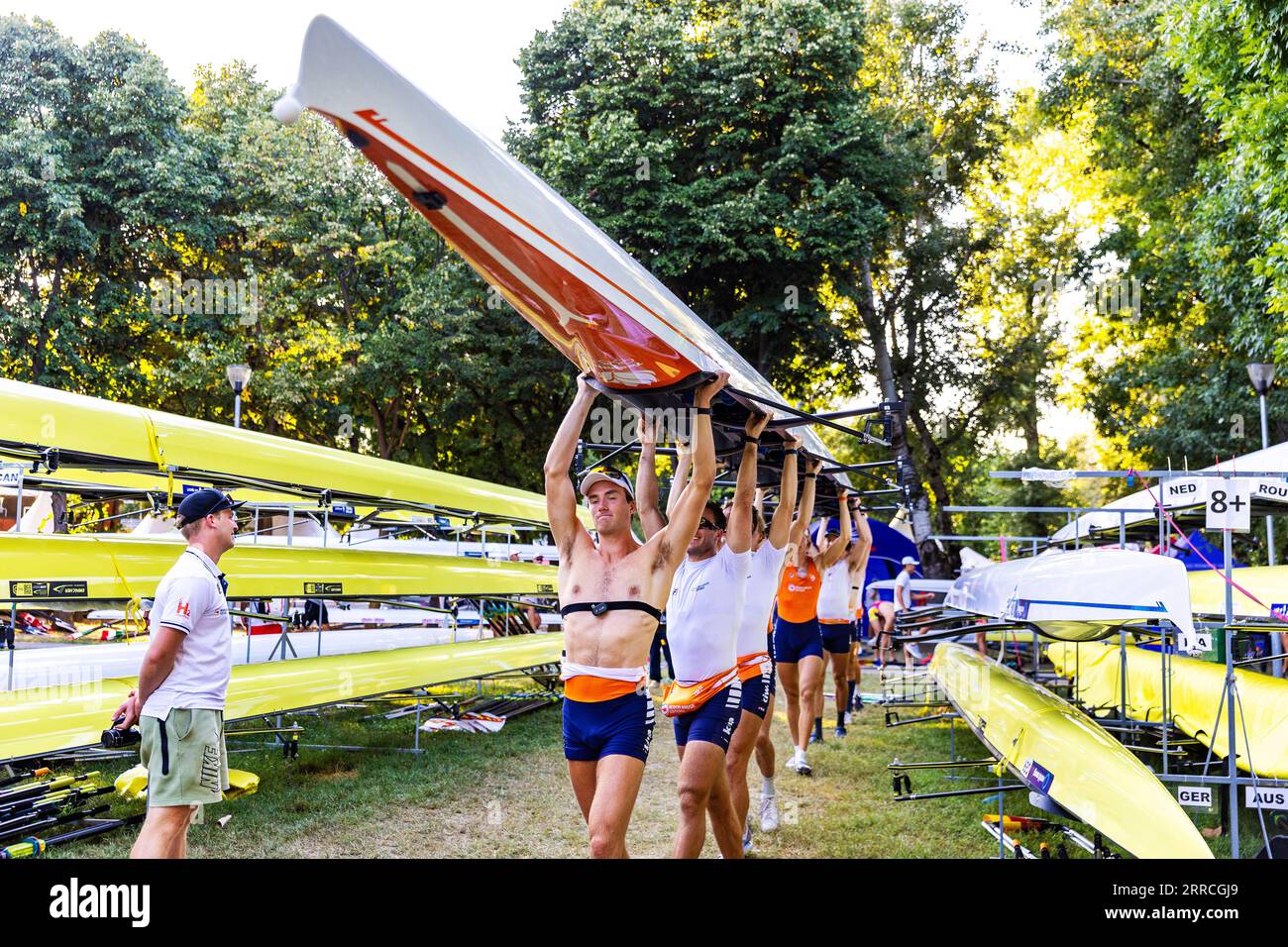 BELGRADE - Training of the Holland Eight on the fifth day of the World ...