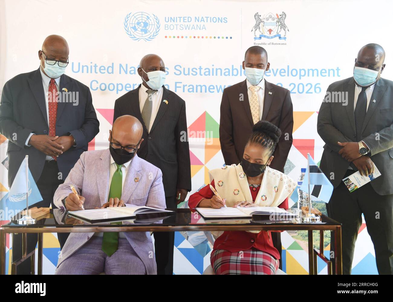 211106 -- GABORONE, Nov. 6, 2021 -- United Nations UN Resident ...