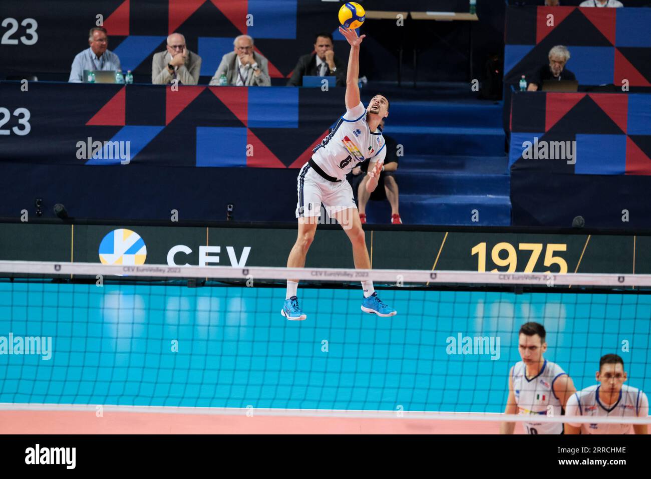Simone Giannelli of Italy in action during the Final Round Day 8 of the ...