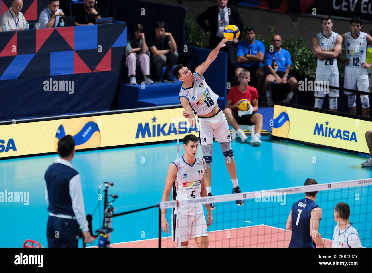 Yuri Romanò of Italy in action during the Final Round Day 8 of the Men ...