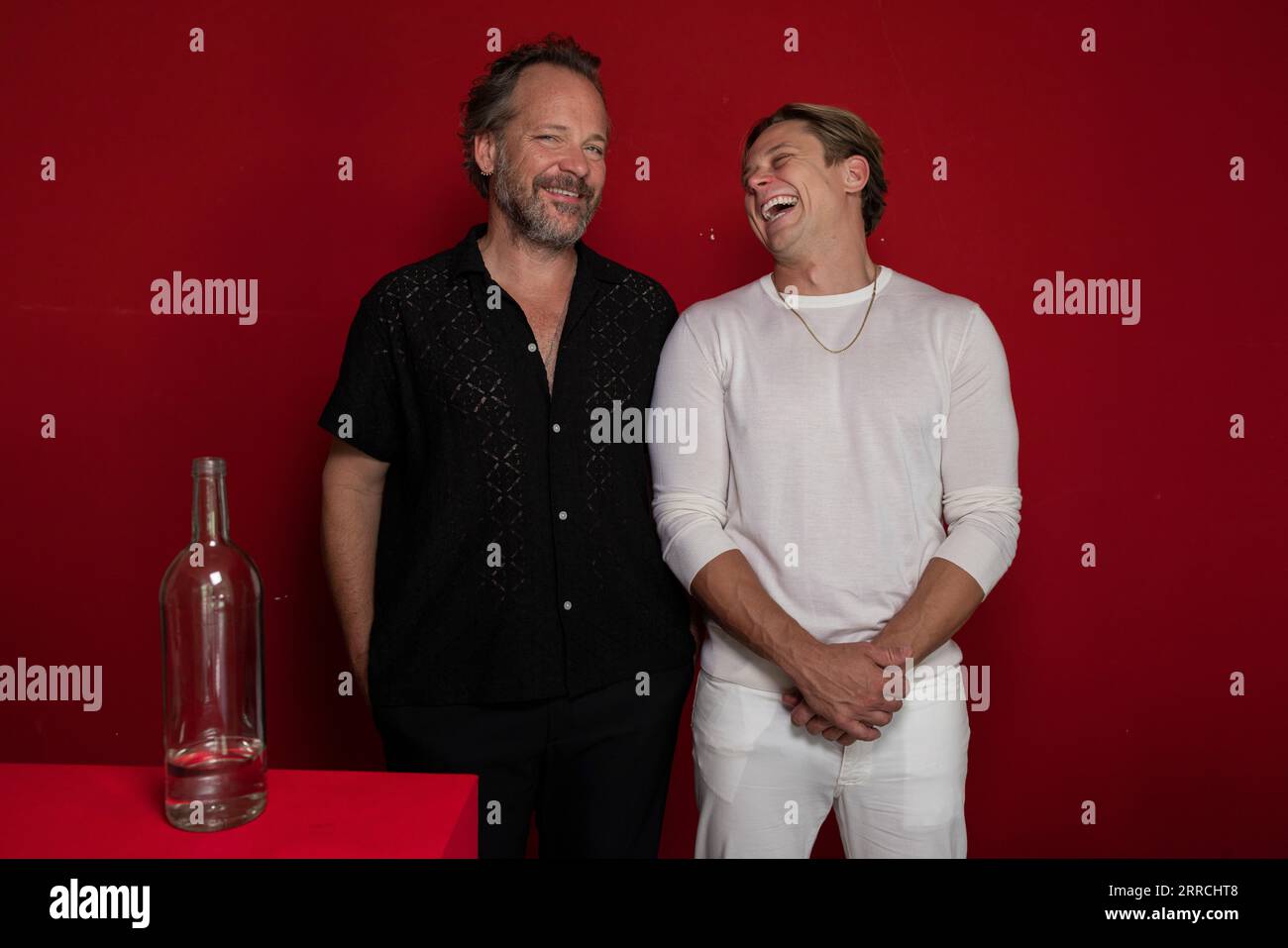 Peter Sarsgaard, left, and Billy Magnussen pose for portraits to ...