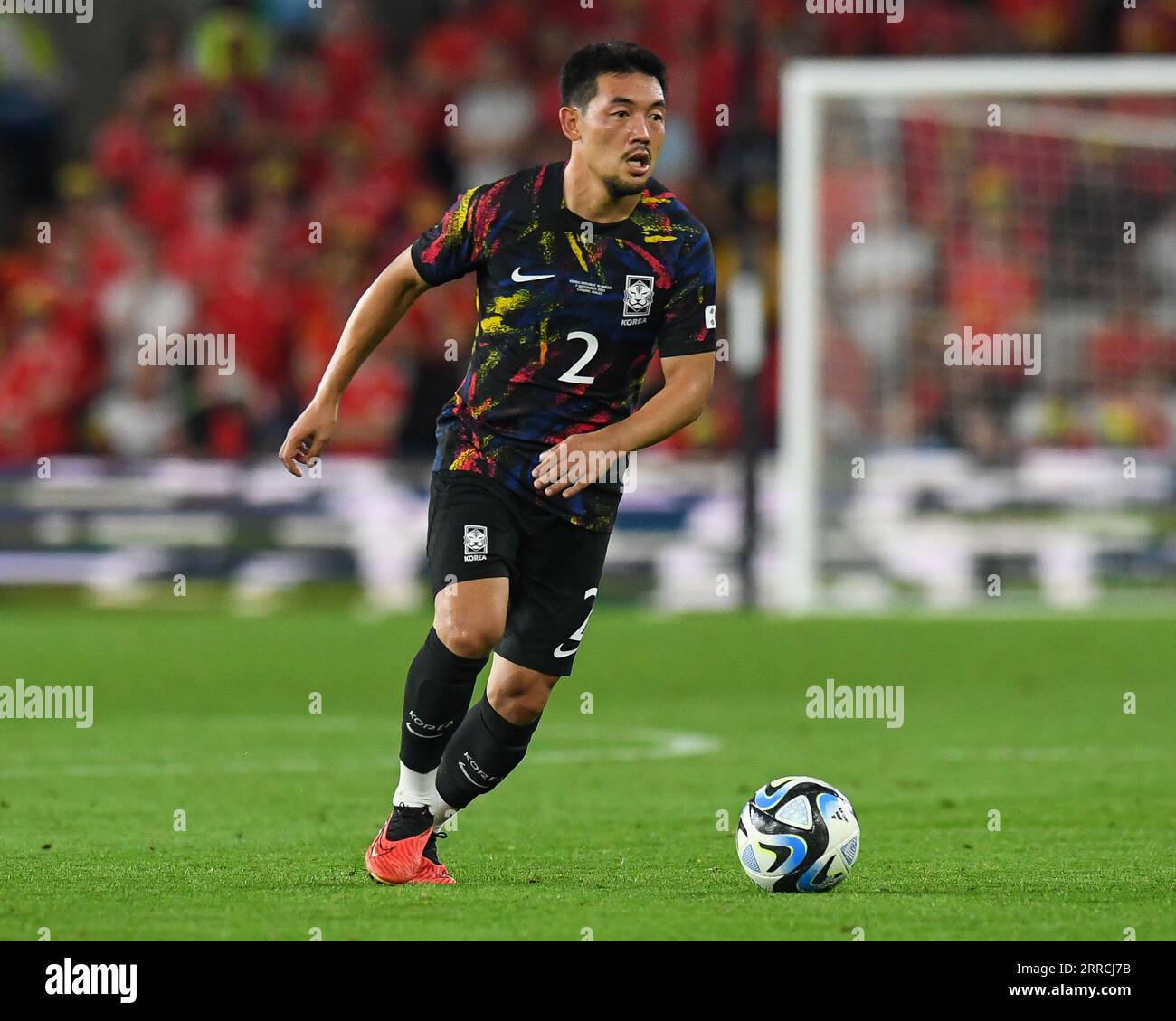 Kije Lee of Korea Republic in action during the International Friendly ...