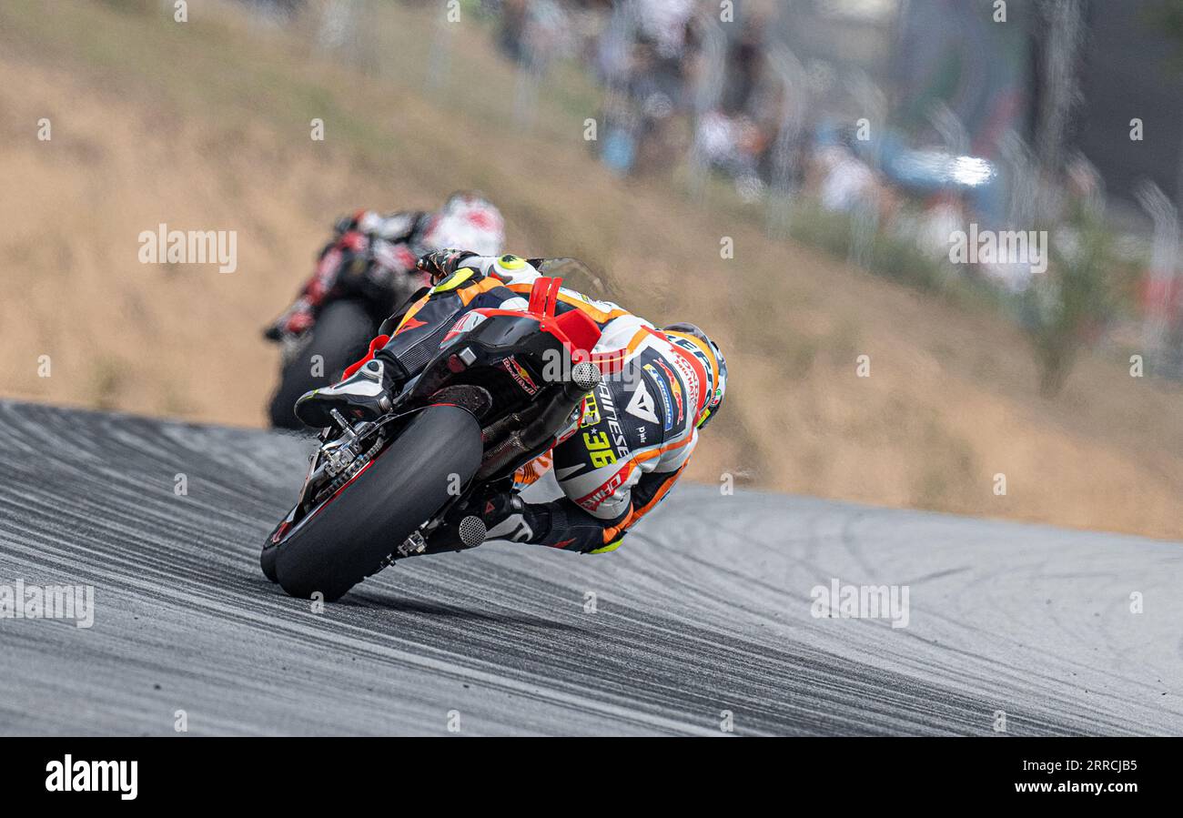 Barcelona, Spain. 3 Sep, 2023 Race day.Moto GP Joan Mir (36) of Repsol ...