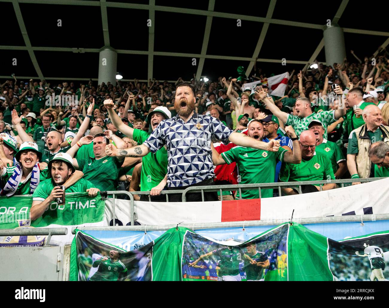 Northern Ireland fans celebrate during during the UEFA Euro 2024 ...