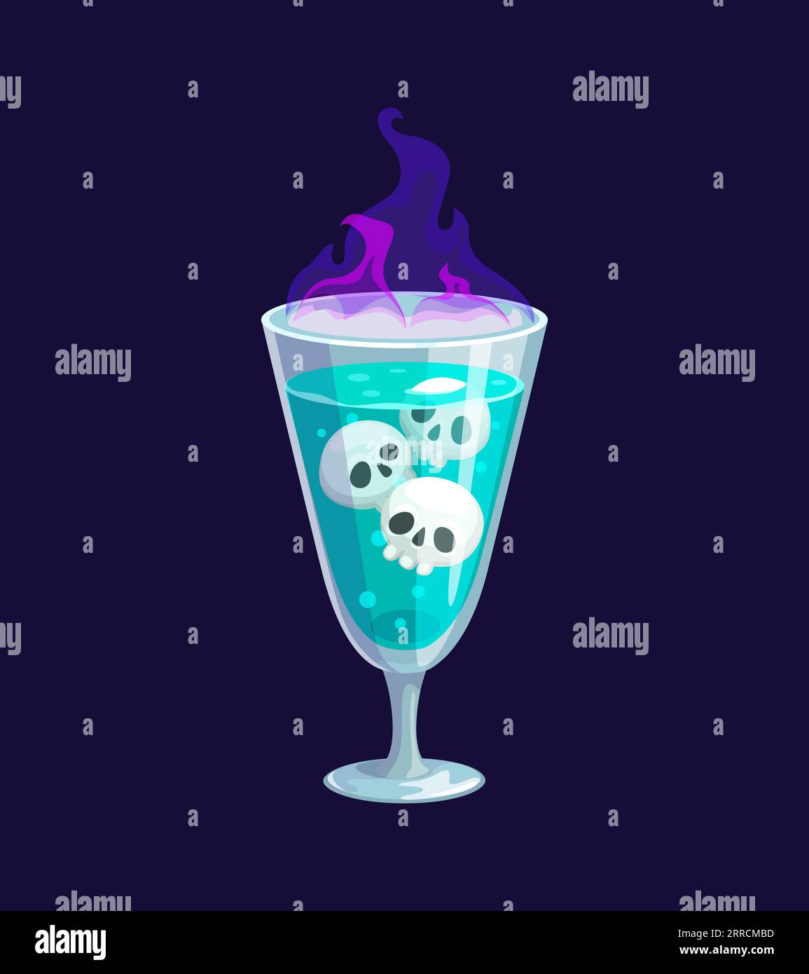 Skull shaped glass Stock Vector Images - Alamy