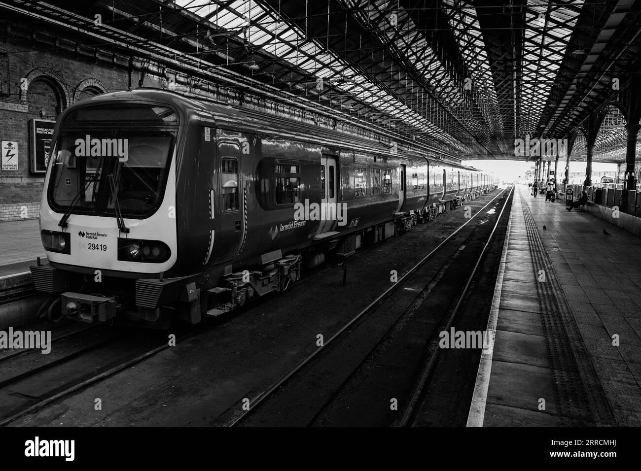 20th October, 2019, Dublin, Ireland. Dart train waiting to depart ...