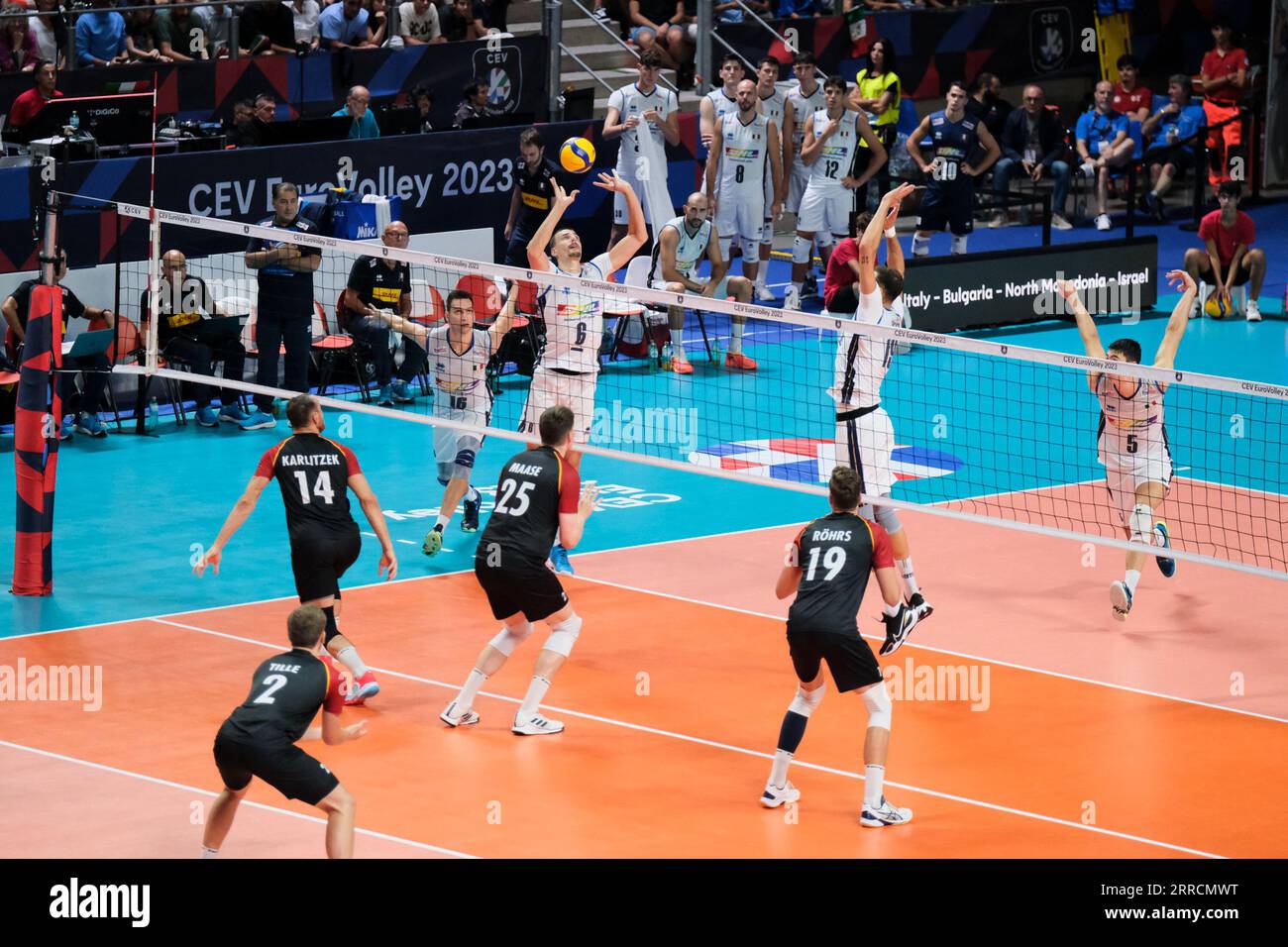 Ancona, Italy. 06th Sep, 2023. (L to R) Yuri Romanò, Simone Giannelli ...