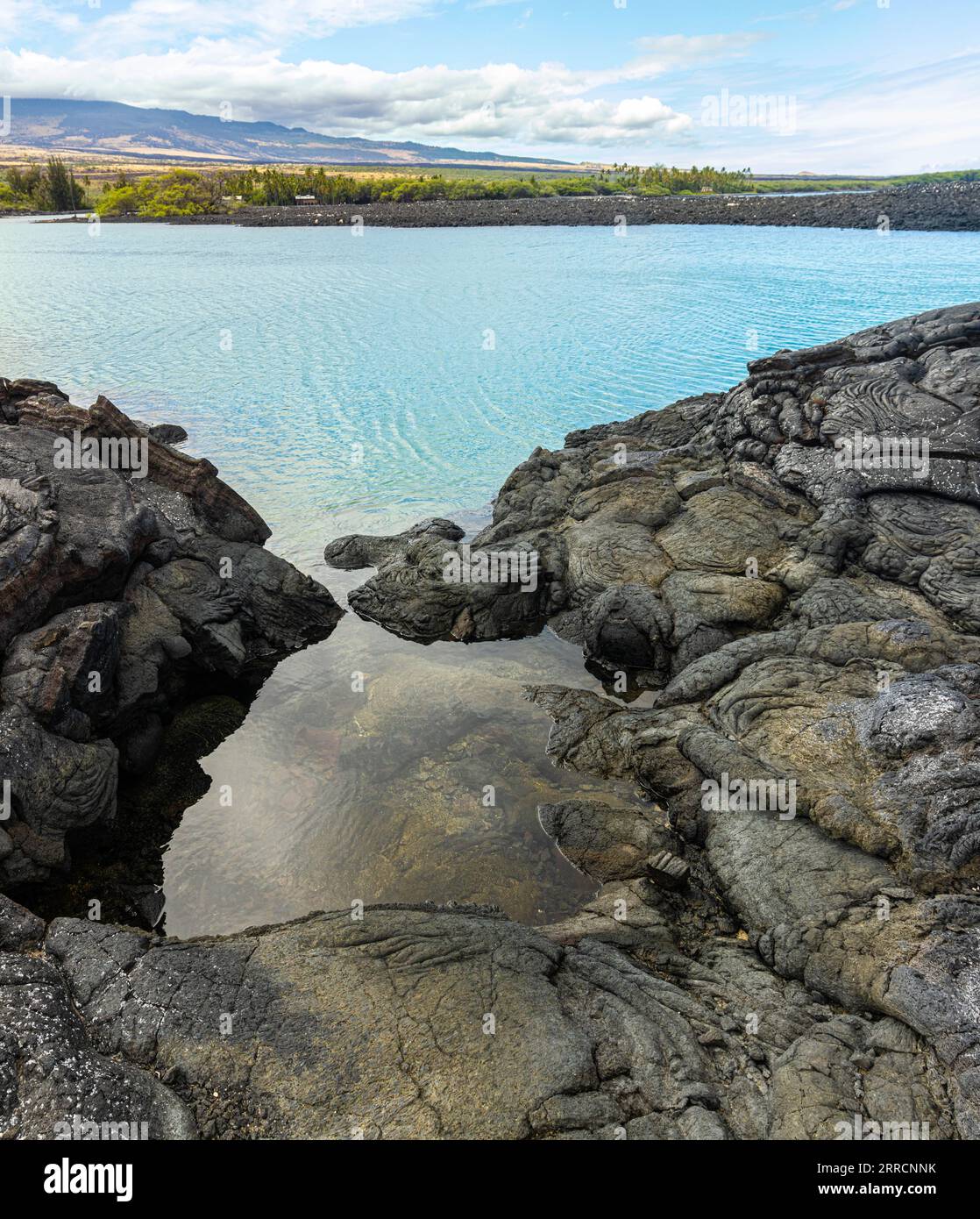 The Beautiful Water of Wainanalii Lagoon Surrounded By Ancient Lava ...