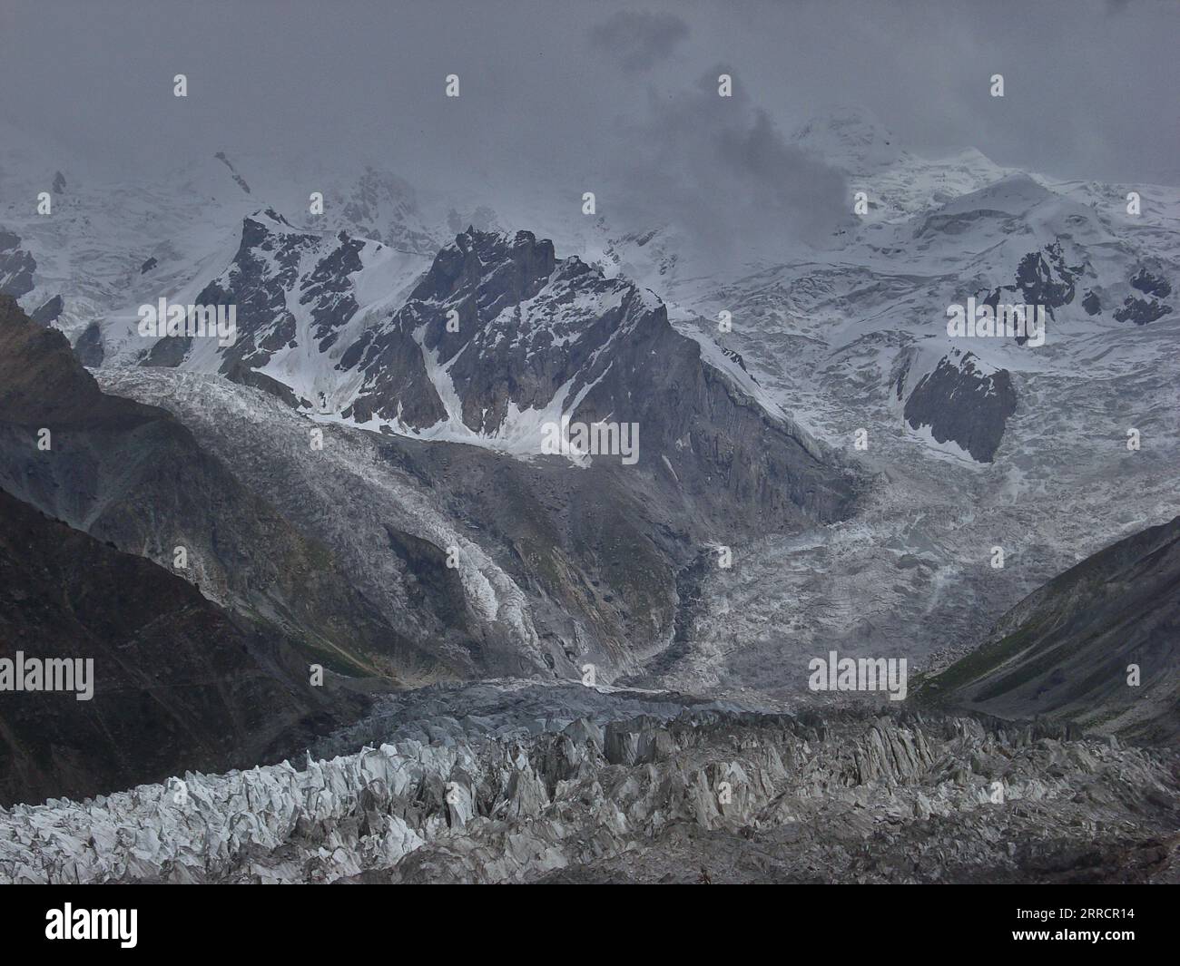 Cloudy Glacier: Nanga Parbat View Stock Photo - Alamy