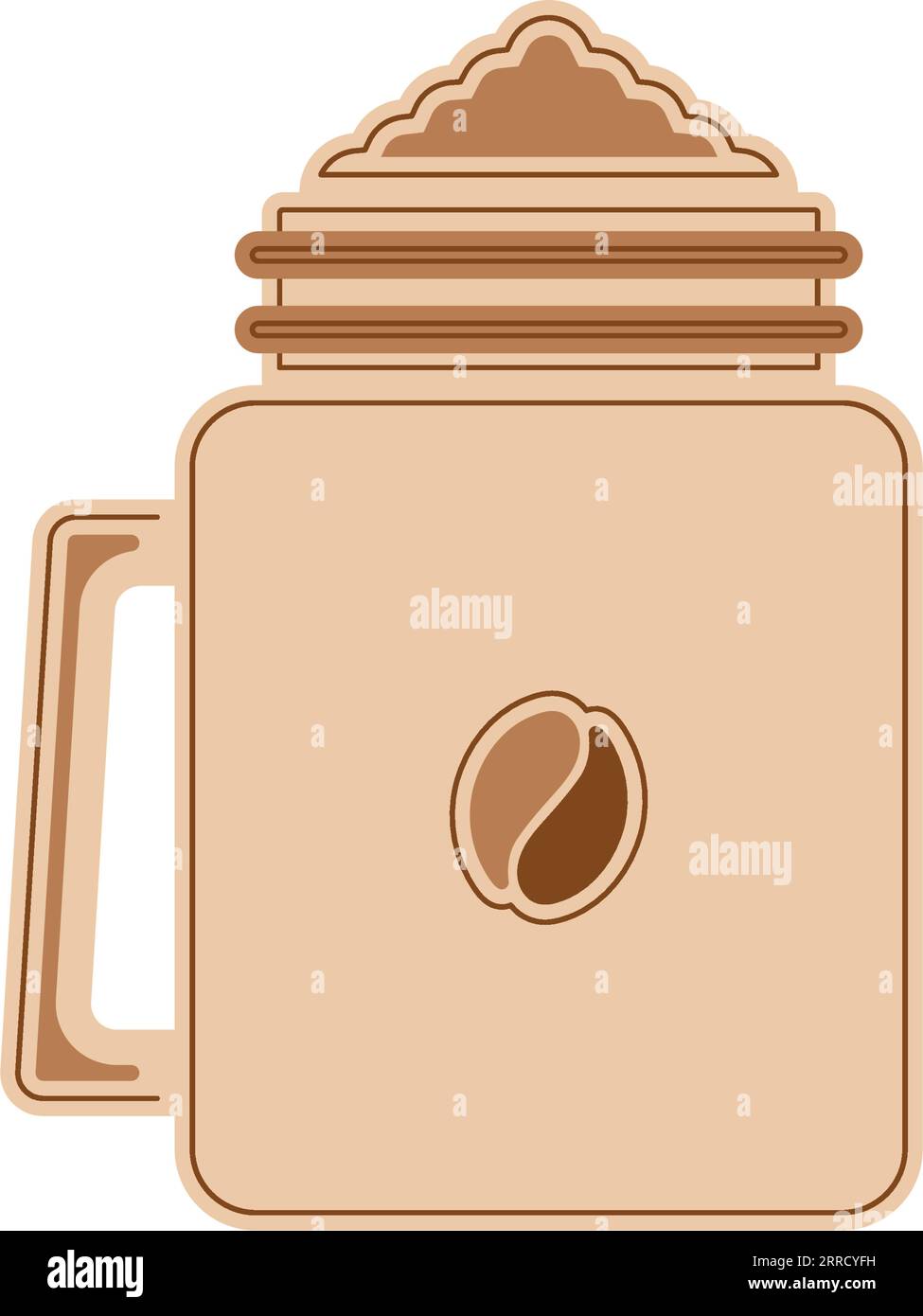 Isolated cold coffee brew icon Vector illustration Stock Vector Image ...