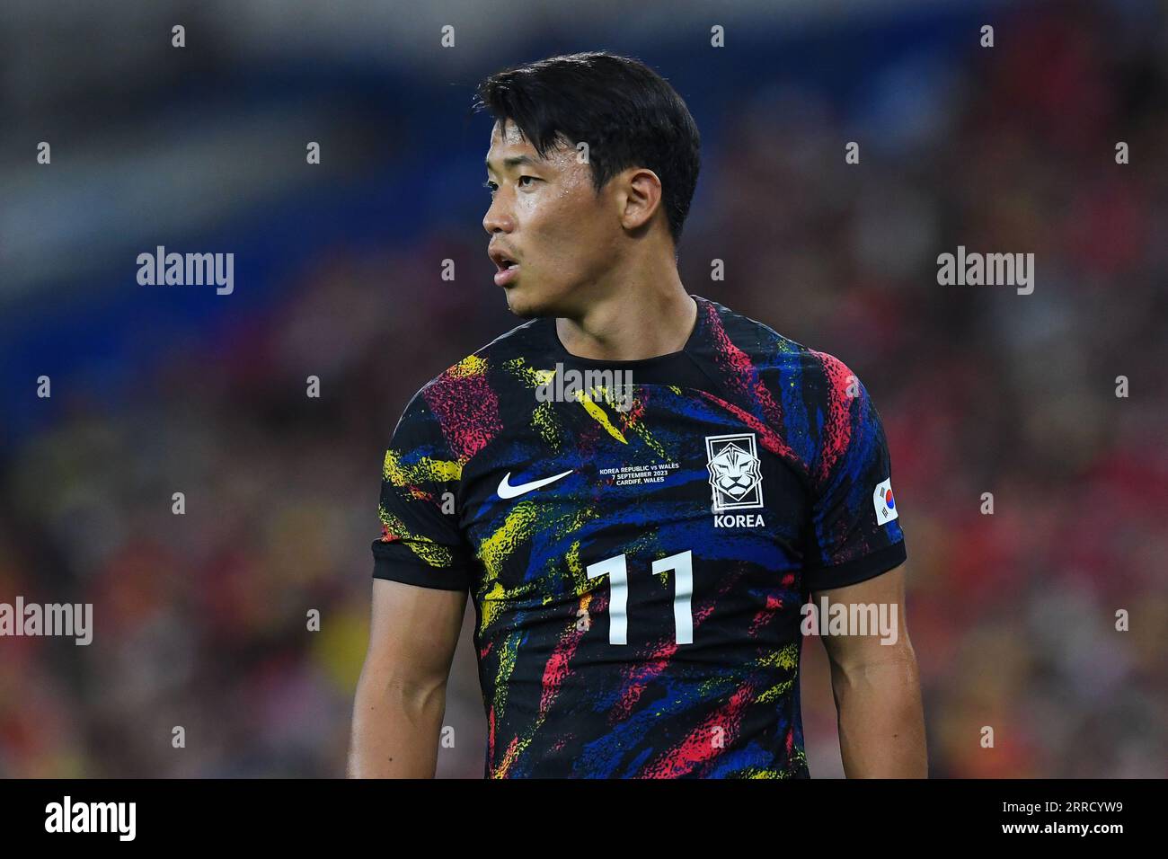 Heechan Hwang of Korea Republic during the International Friendly match Wales vs Korea Republic ...