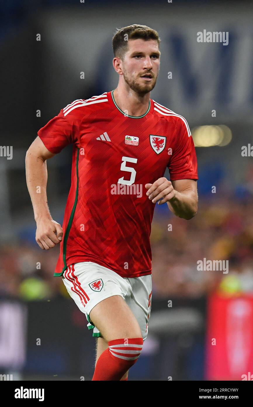 Chris Mepham of Wales during the International Friendly match Wales vs ...