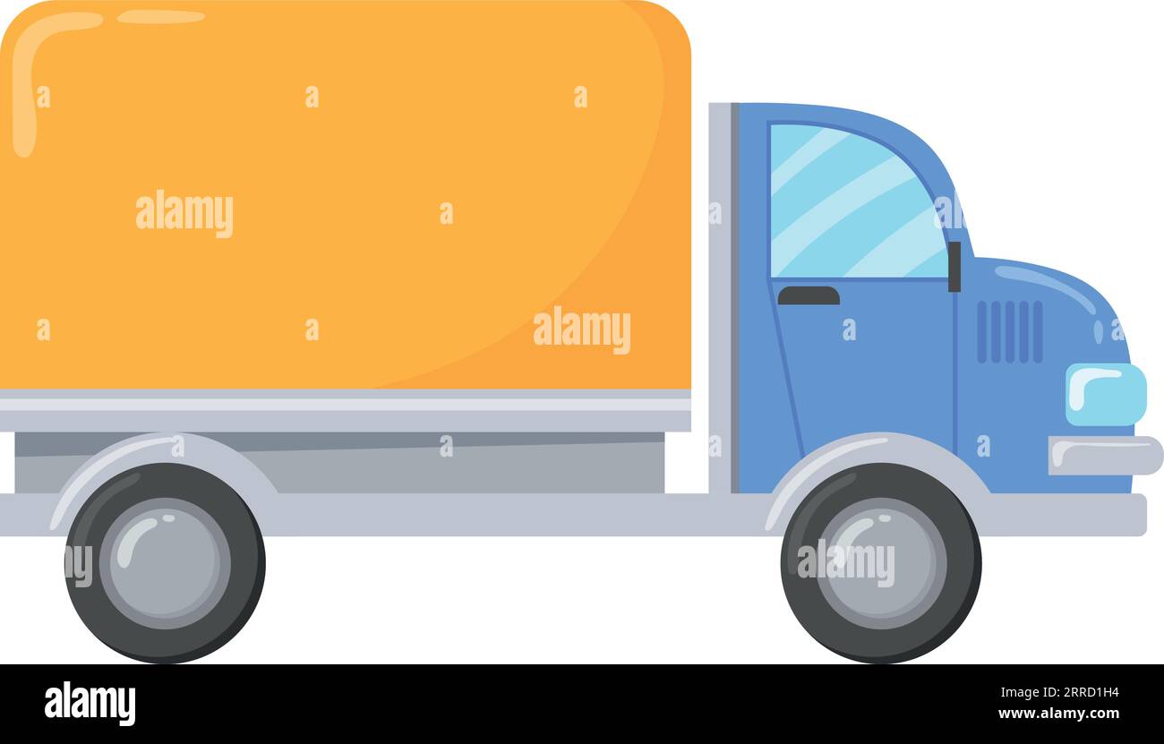 Blue lorry cab Stock Vector Images - Alamy