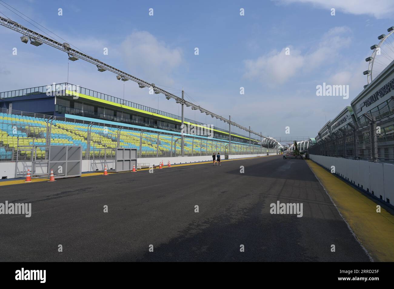 Marina Bay Formula 1 street circuit view Stock Photo - Alamy