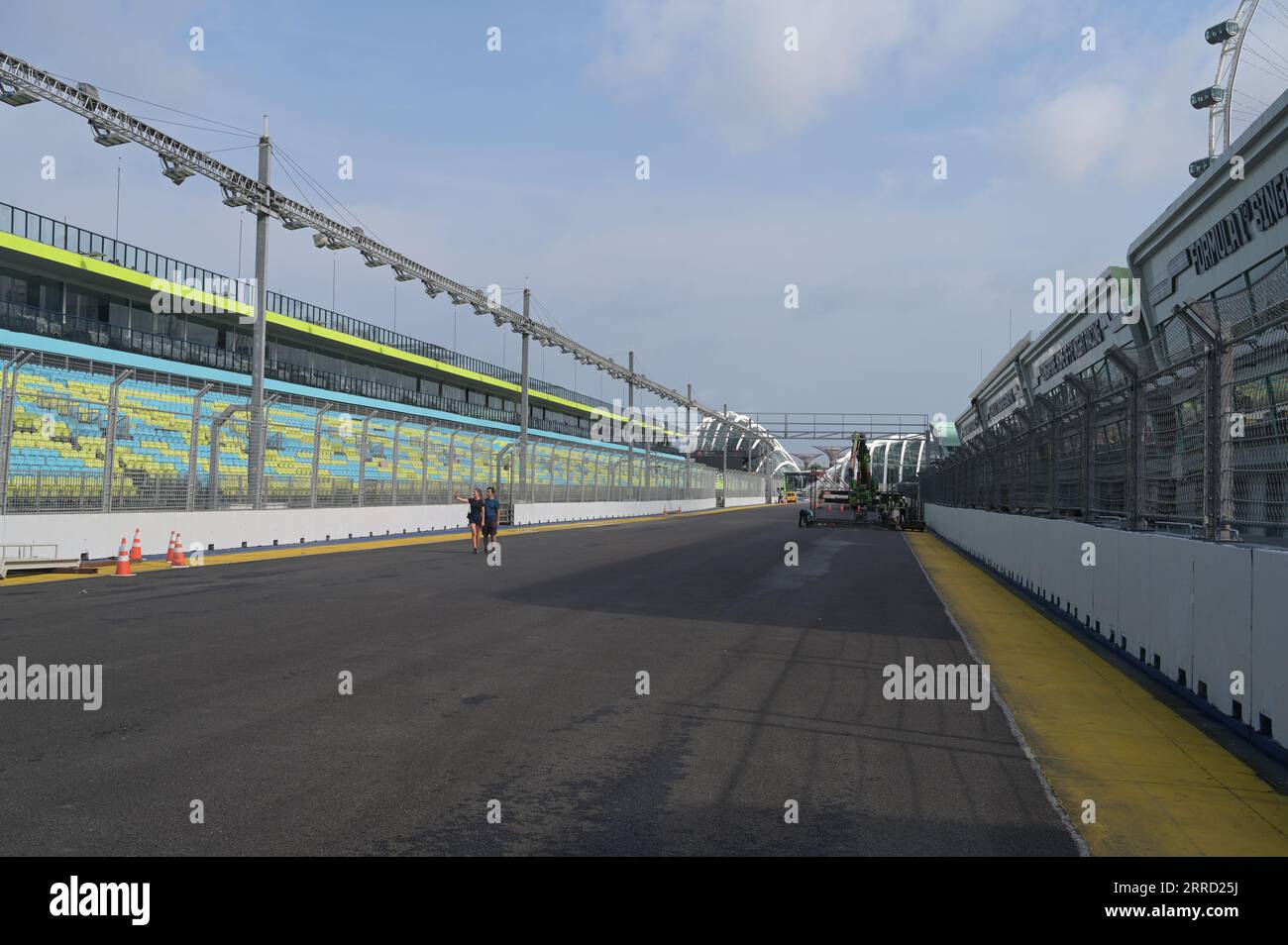 Marina Bay Formula 1 street circuit view Stock Photo - Alamy