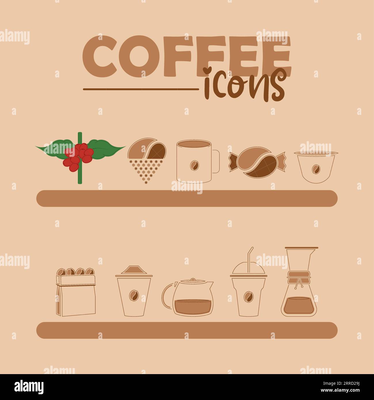 Cold brew coffee maker Stock Vector Images - Alamy